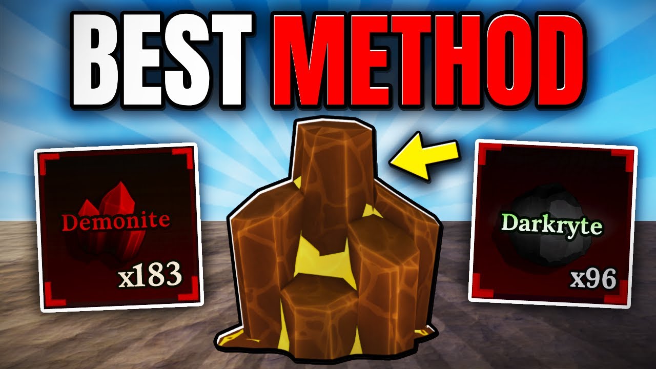 *UPDATED* BEST METHOD To FARM DARKRYTE & DEMONITE in The Forge - YouTube