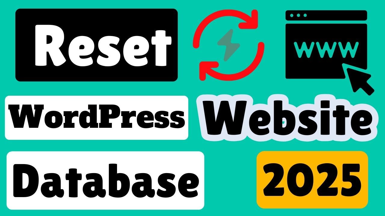 How to reset WordPress website on GoDaddy | WordPress website ko reset ...