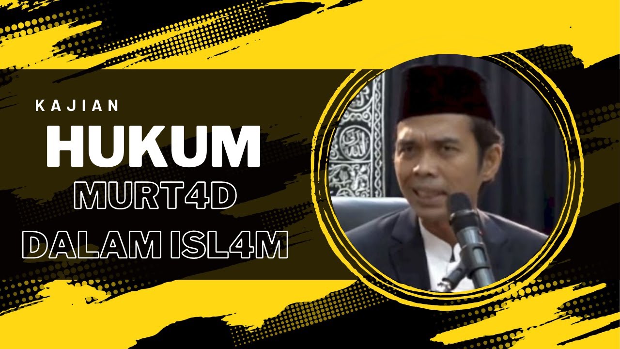 HUKUM MURTAD DALAM ISLAM - YouTube