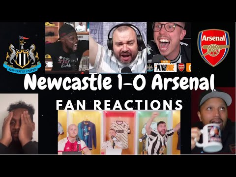 NEWCASTLE VS ARSENAL FAN EMOTIONS! SUS VAR DESCISION! THE BEST ...