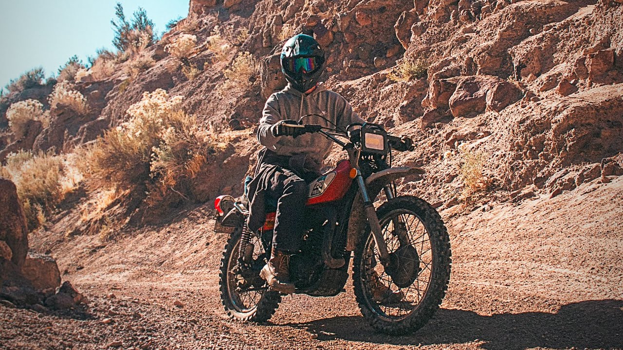 Boomer Enduro Bike Testing (1975-DT250) - YouTube