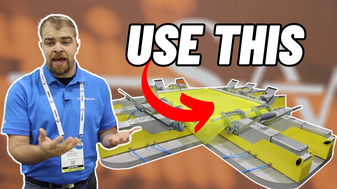 How to stretch screens with the SAATI Top 12 Plus Clamp - YouTube