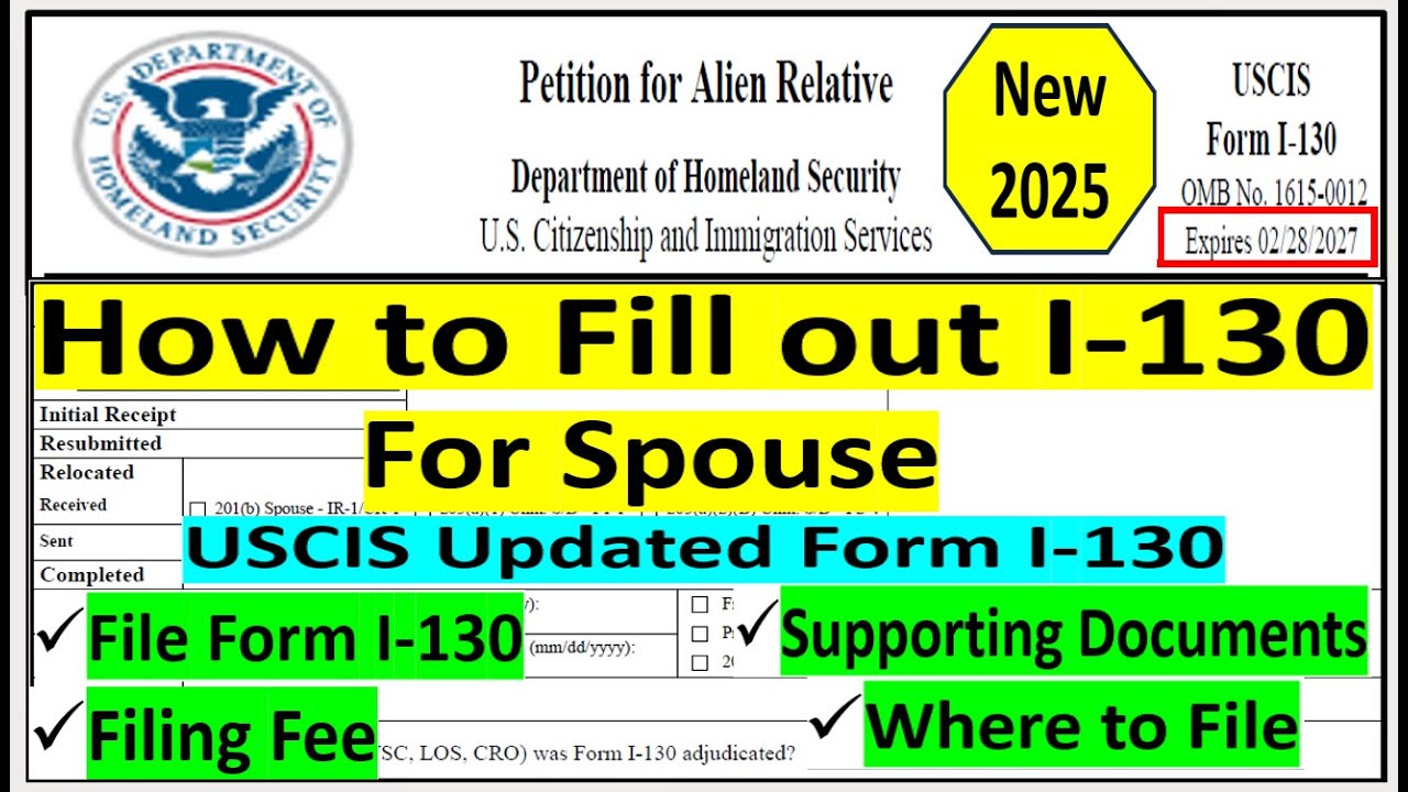 Formulario I 130 16 Uscis Forms I 130 Free To Edit, Download & Print