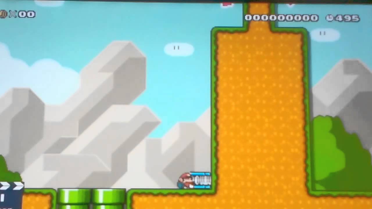 Super Mario Maker: own level: Mid-air jump training - YouTube