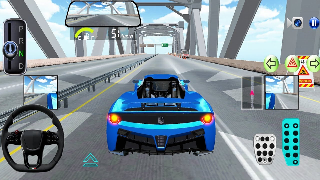 new blue colour cars modified new cars in 3d driving class game 🎯 like ...