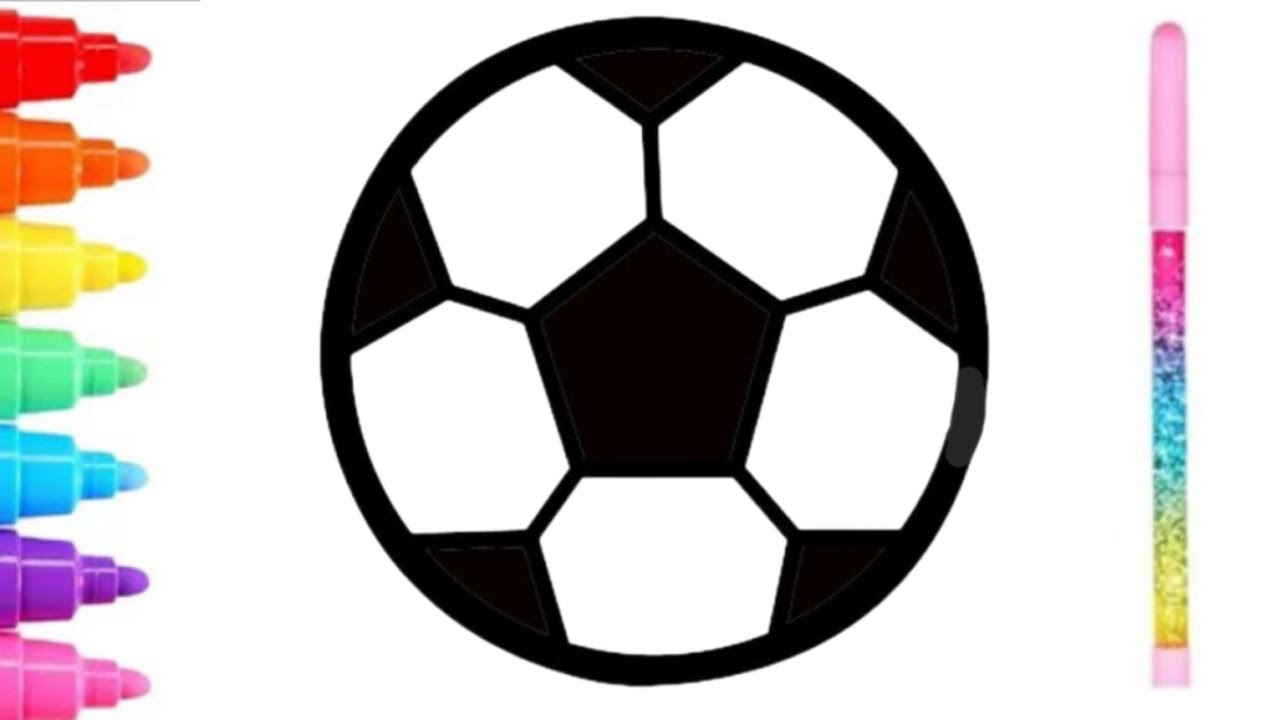 How to draw a soccer ball | How to draw soccer step by step very easy ...