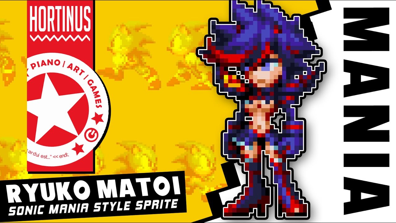 Ryuko Matoi (Transformed) | Sonic Mania Sprite Style - YouTube
