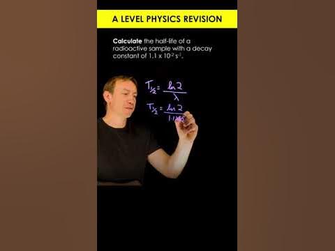 Calculate the Half-life - A Level Physics #Shorts - YouTube