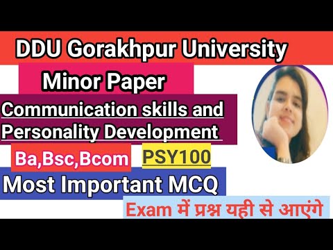 DDU|Communication skills and Personality Development|Ba,Bsc,Bcom ...
