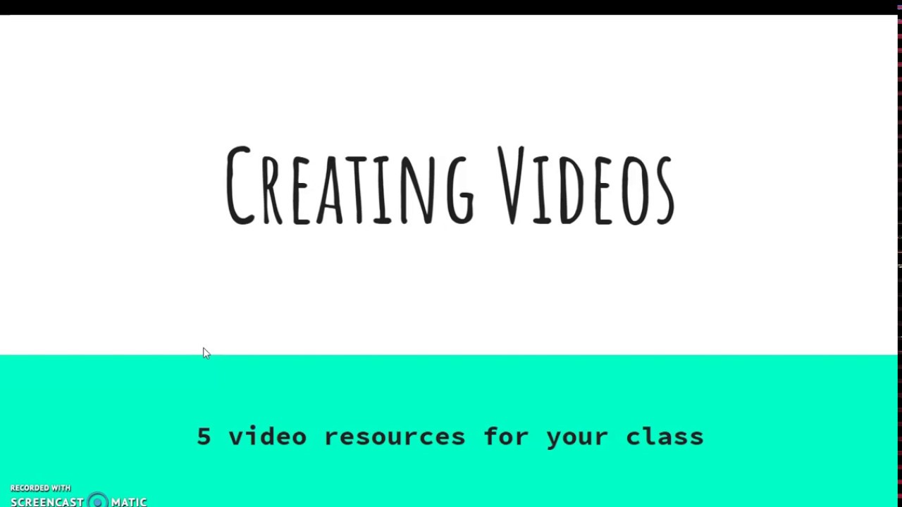 5 Video Creating Resources - YouTube