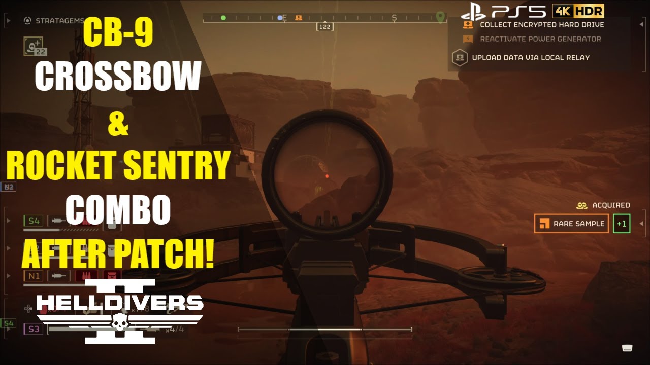 Helldivers 2 CB9 Crossbow & Rocket Sentry Is A Good Combo After Patch PS5 4K HDR - YouTube