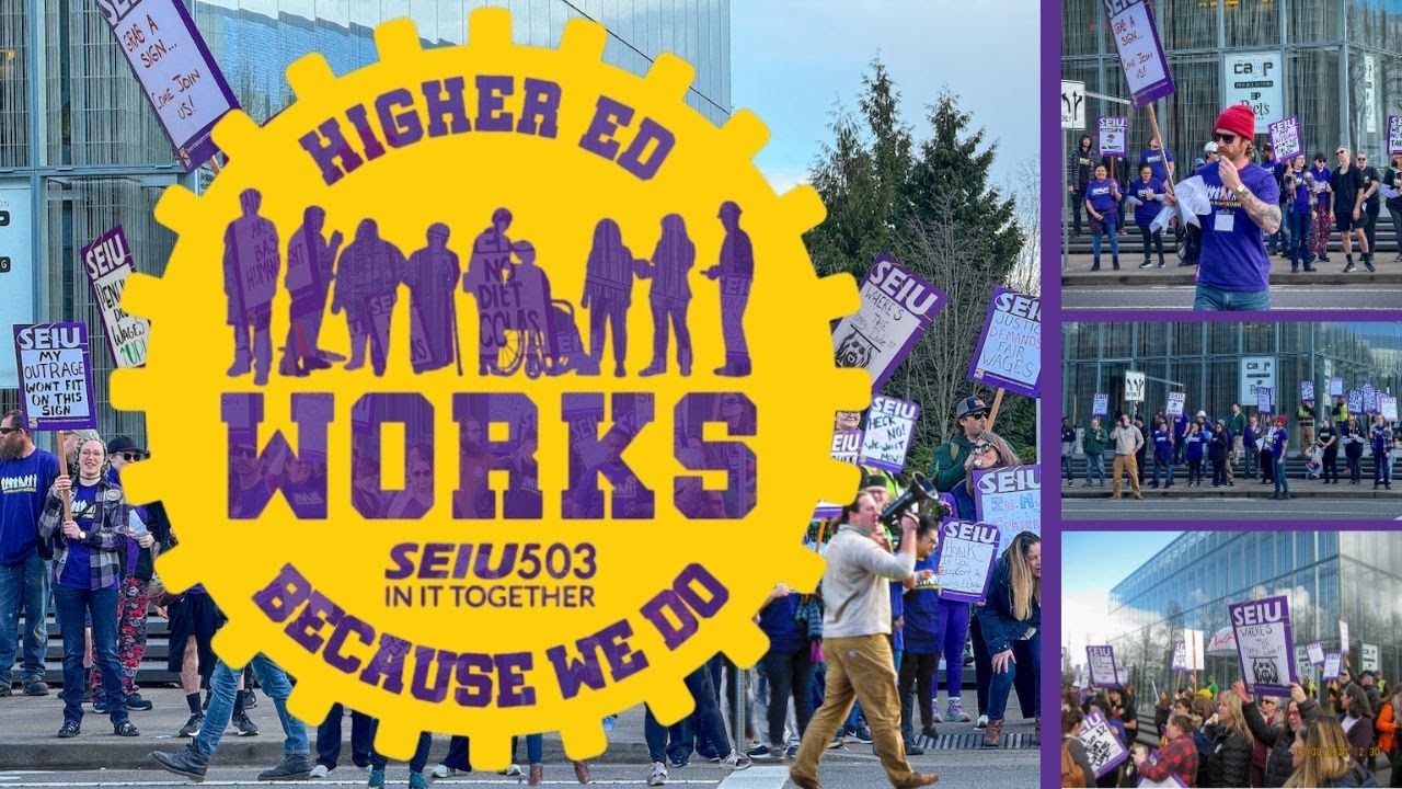 Practice Picket at the University of Oregon - SEIU Local 503 Higher Ed ...