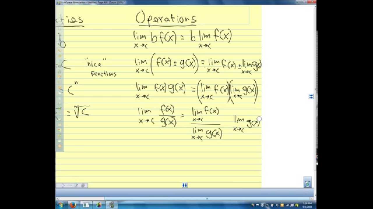 Advanced Pre Calc 2015 11.1 Intro to Limits - YouTube