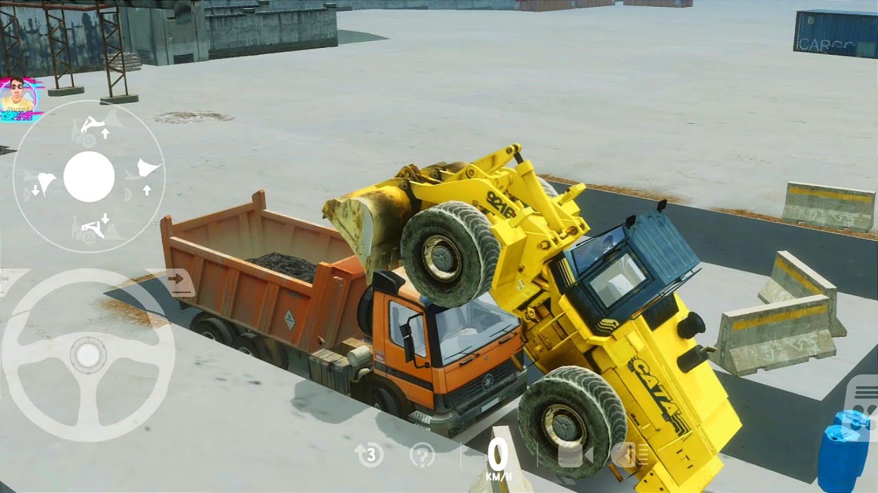 Bulldozer Attempts Lifting Dump Truck | Heavy Machines & Mining Android ...