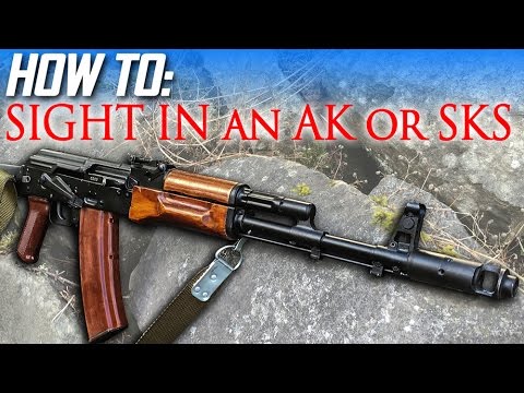 How to: Sight in your AK or SKS - YouTube