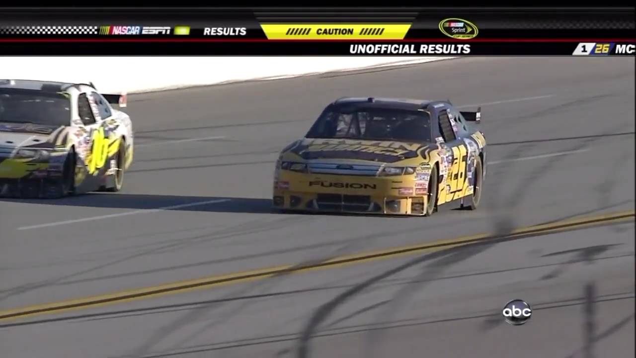 2009 NASCAR Talladega Finish Mark Martin Flips (Live) - YouTube