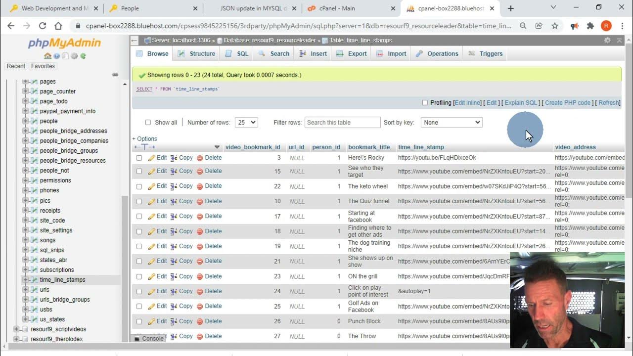 phpMyAdmin back up and restore database tables and data. 2022 - YouTube