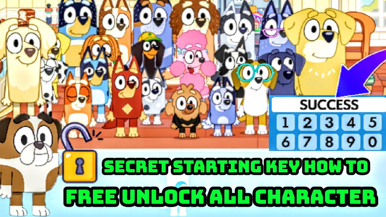 Bluey The Videogame Secret Starting Key How To Free Unlock All ...
