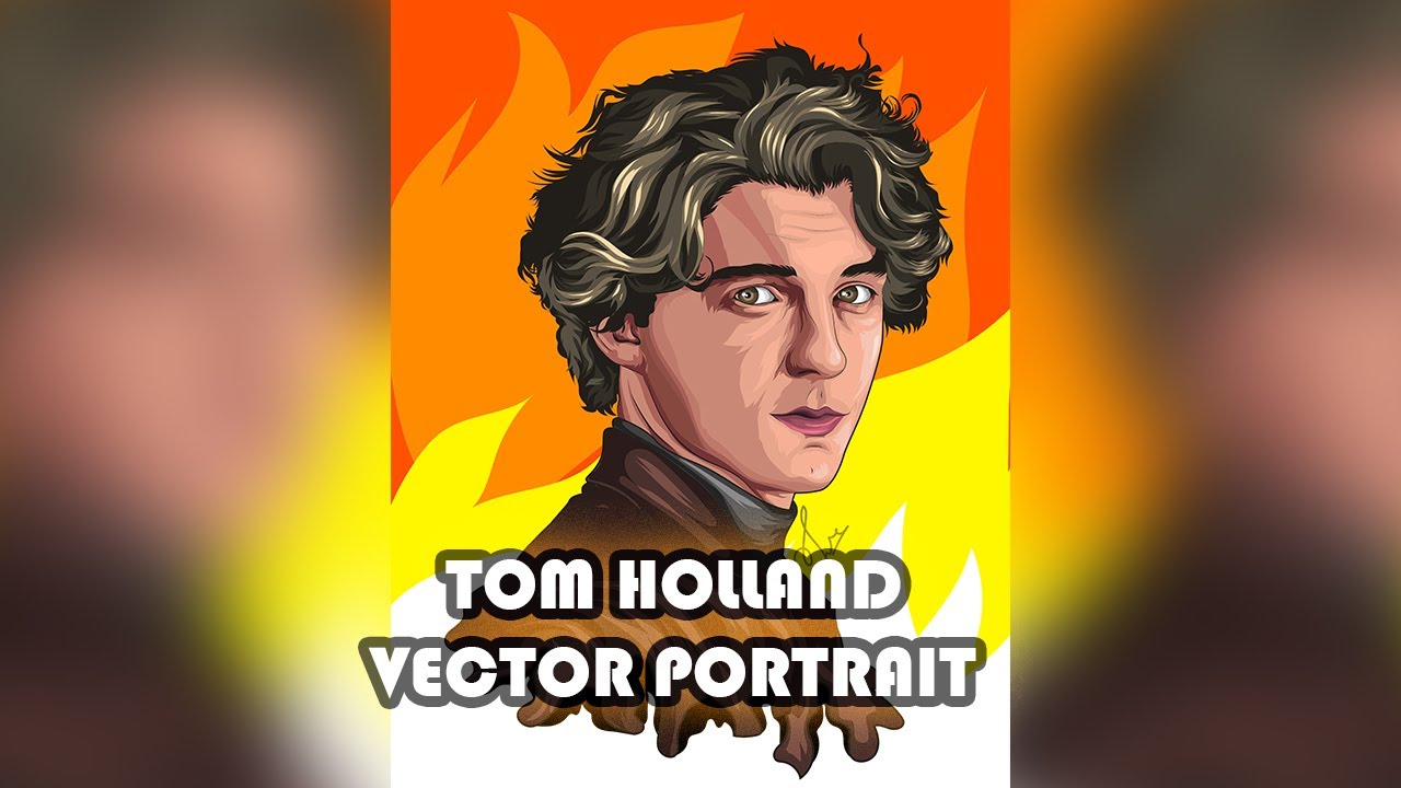 Tom Holland Digital artwork | Adobe Illustrator - YouTube