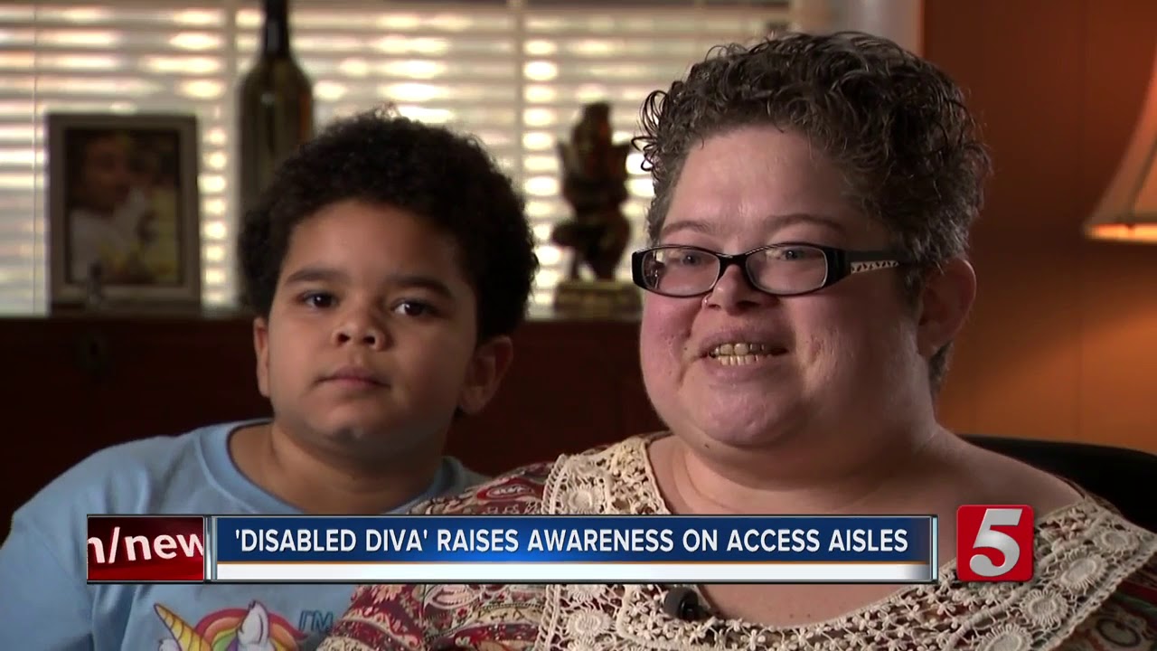 'Disabled diva' raises awareness about drivers parking in access aisles ...