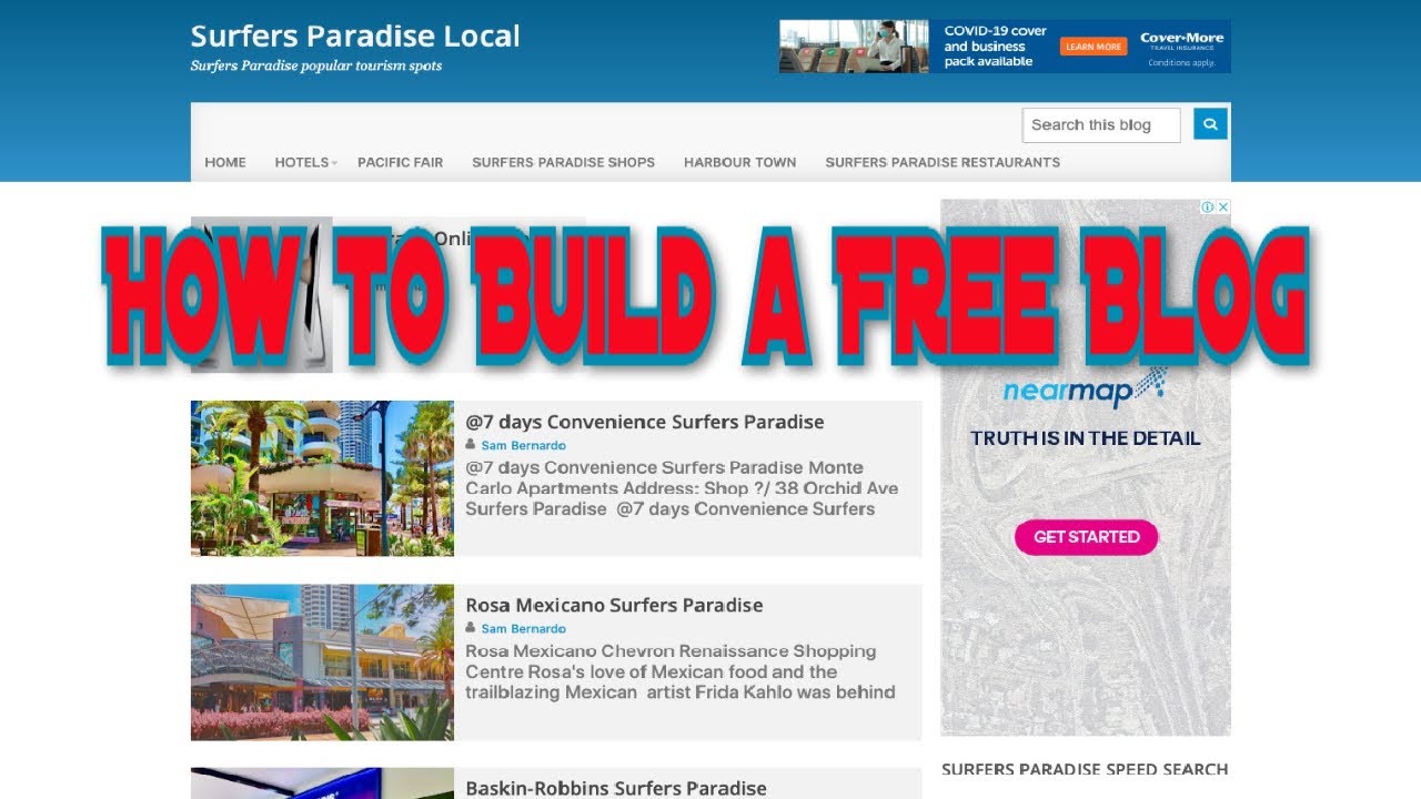 How to build a Blog or Website free Step by easy Step (English) - YouTube