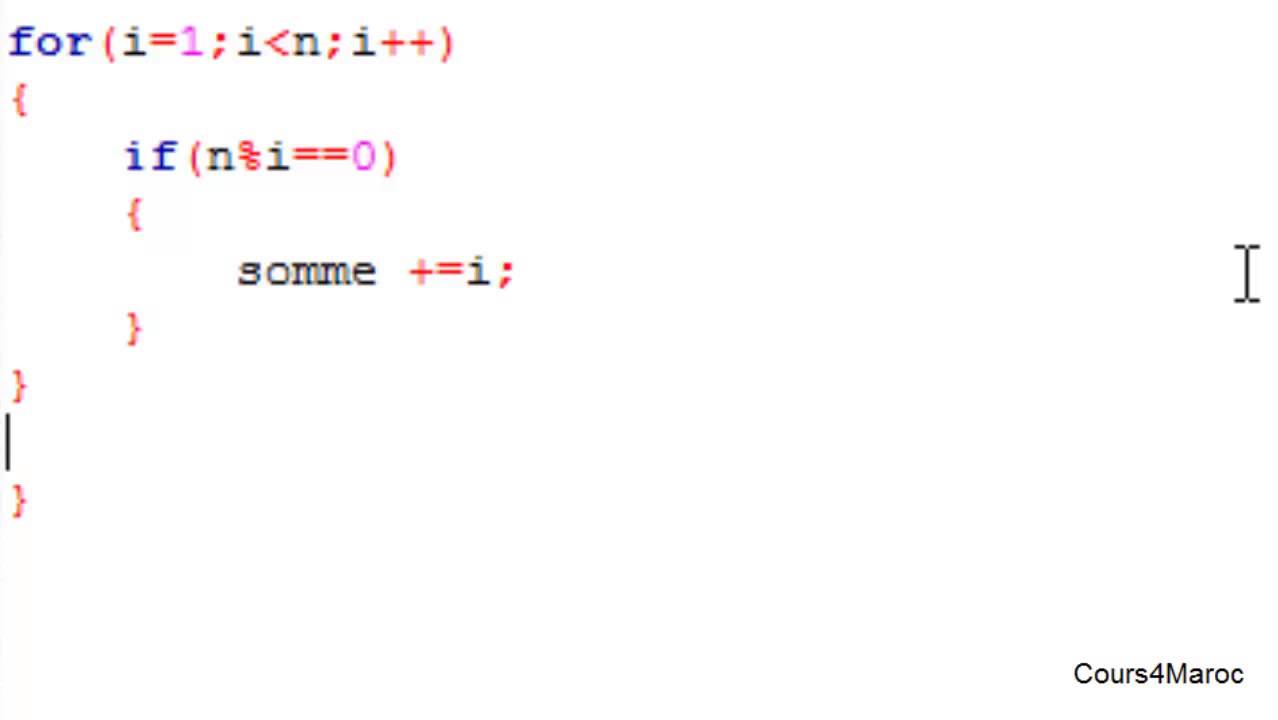 Langage C Série 3 (Boucle For) Exercice 12-1 - YouTube