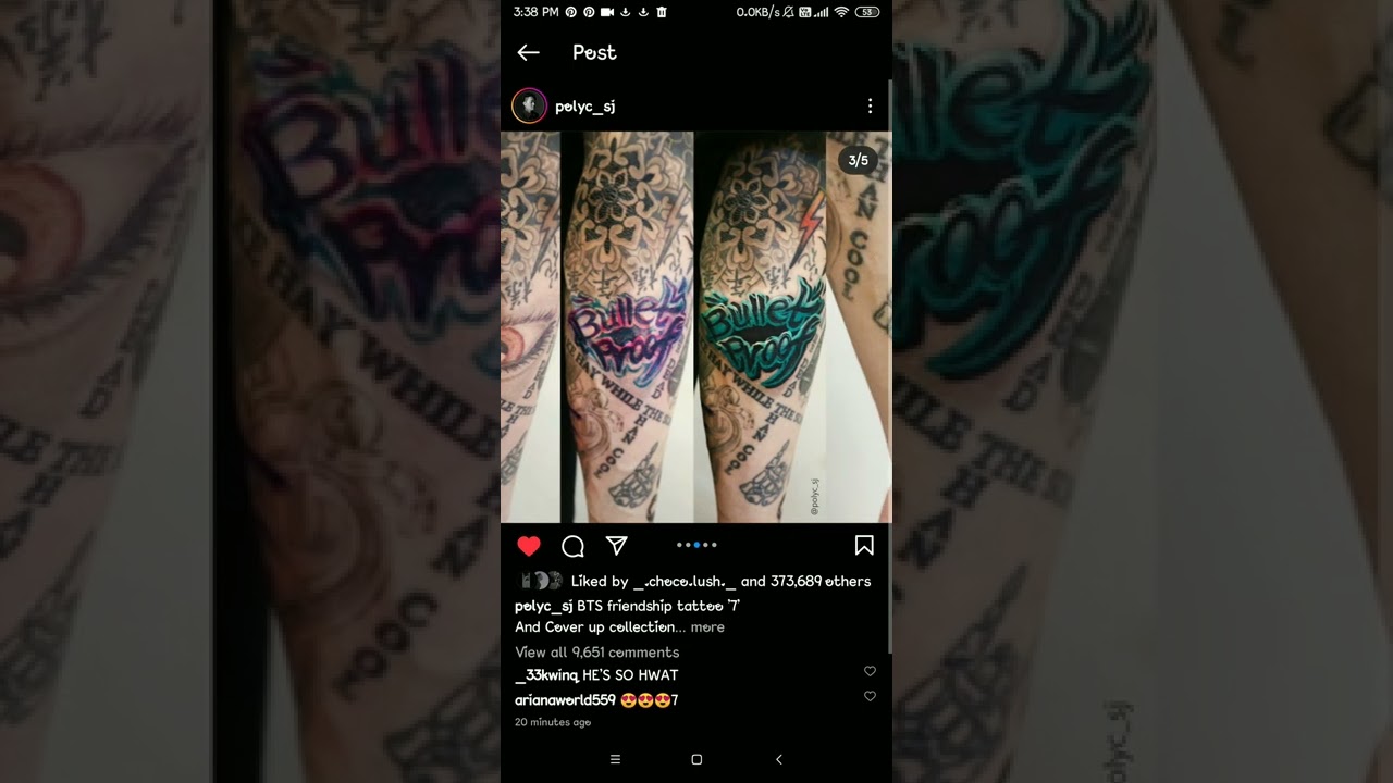 jk new, tattoos, no. 7 tatto and hand tattoos revealed #bts #방탄소년단 ...