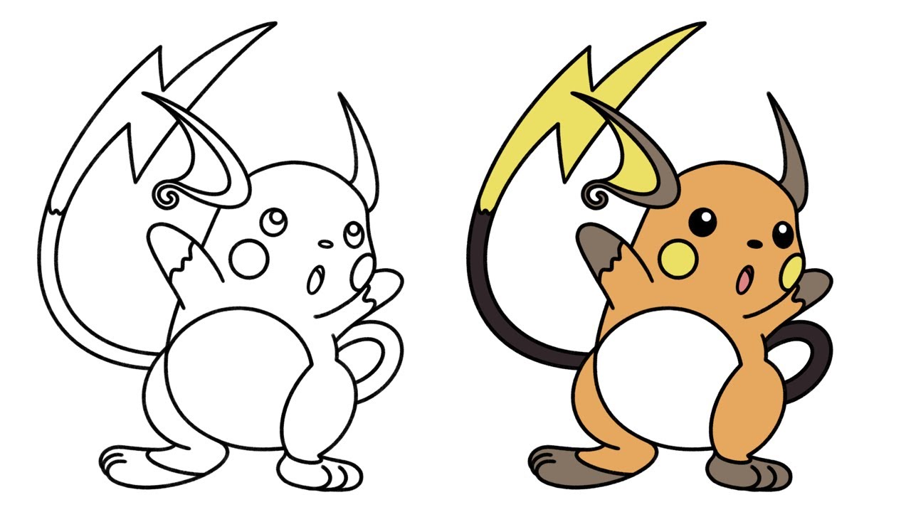 How to Draw Raichu - YouTube