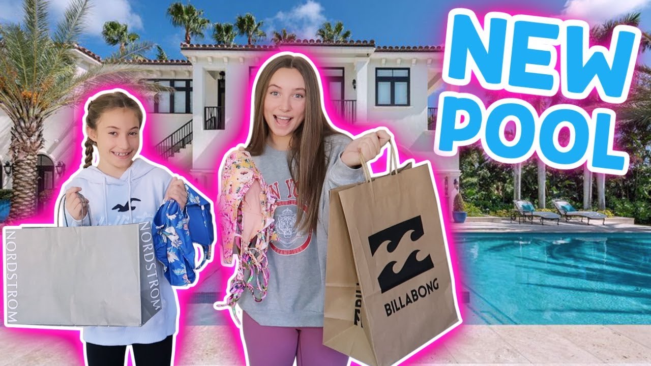 Bathing Suit SHOPPING for our NEW POOL! Its R Life - YouTube