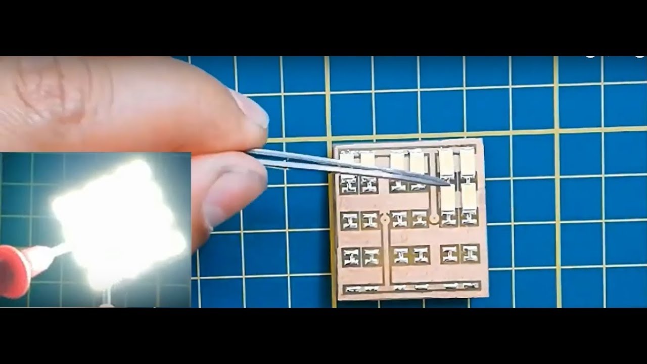 DIY MINI 12V SMD LED PANEL - YouTube