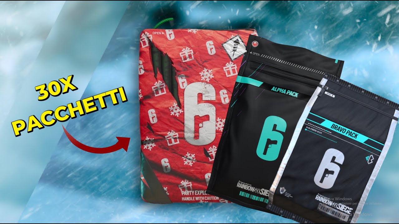 MEGA PACK OPENING DI 30 PACCHETI SU RAINBOW SIX SIEGE! - YouTube