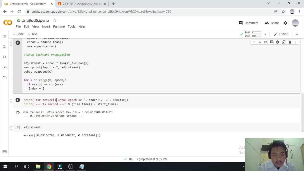 Penjelasan Coding Back Propagation | 182212 | Muhammad Zulfadhli ...