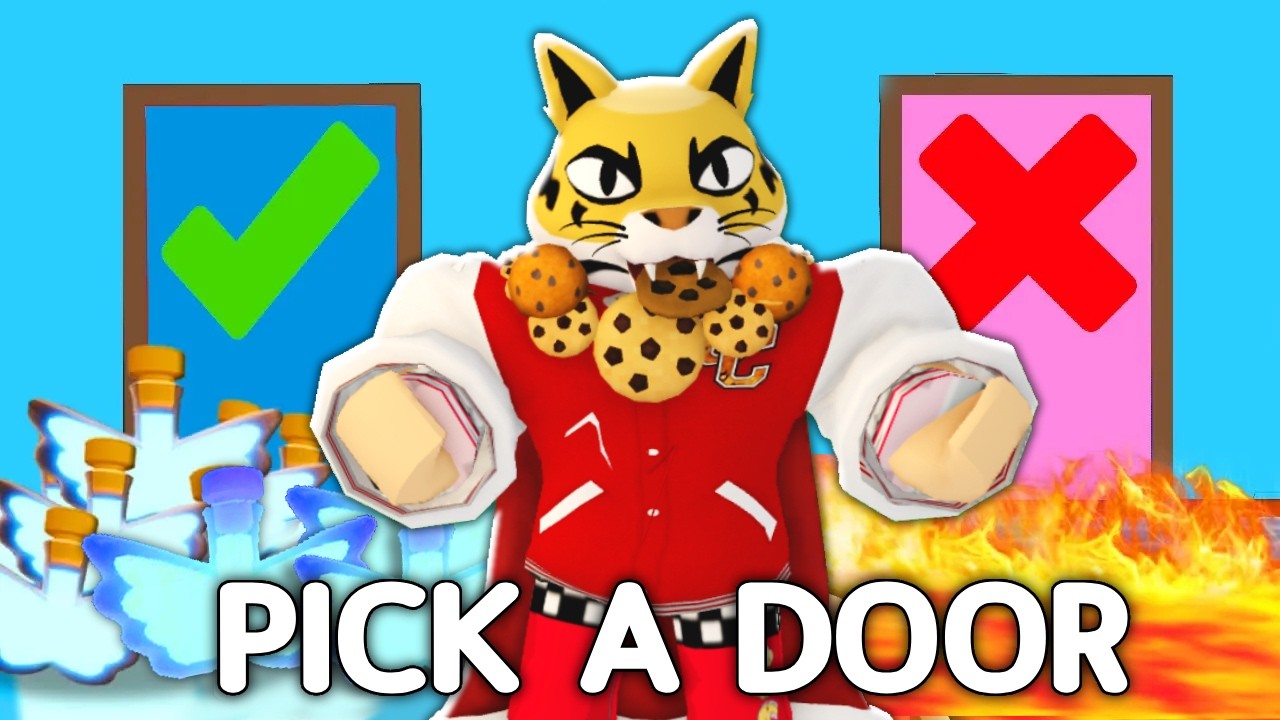 Adopt Me Pick A Door And WIN DREAM PETS vs IamSanna - YouTube