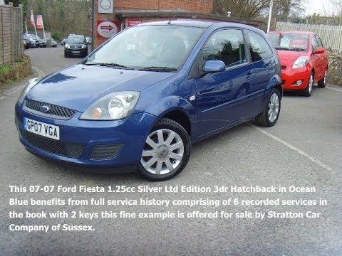 Ford Fiesta Silver Limited Edition 1.25c 3dr [01825 713793] - YouTube
