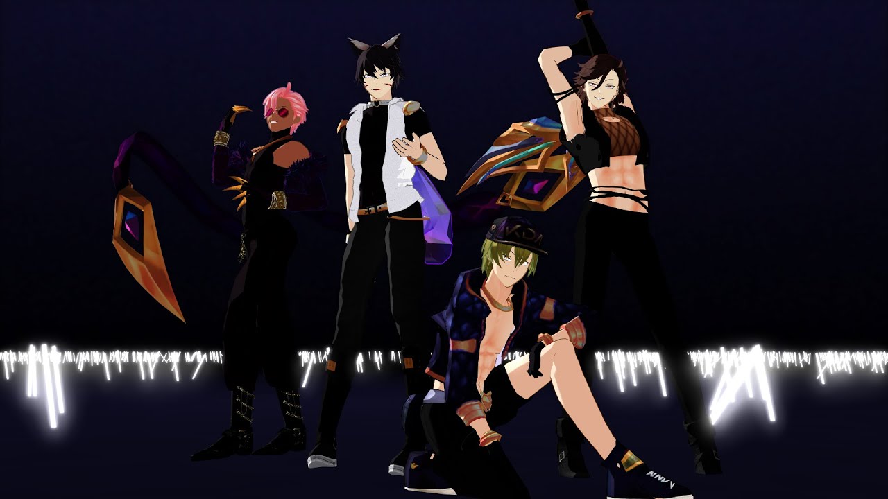 【MMD】⌈Fan animation⌋ K/DA - POP/STARS Male version (ft Kuraiinu, Aruvn ...