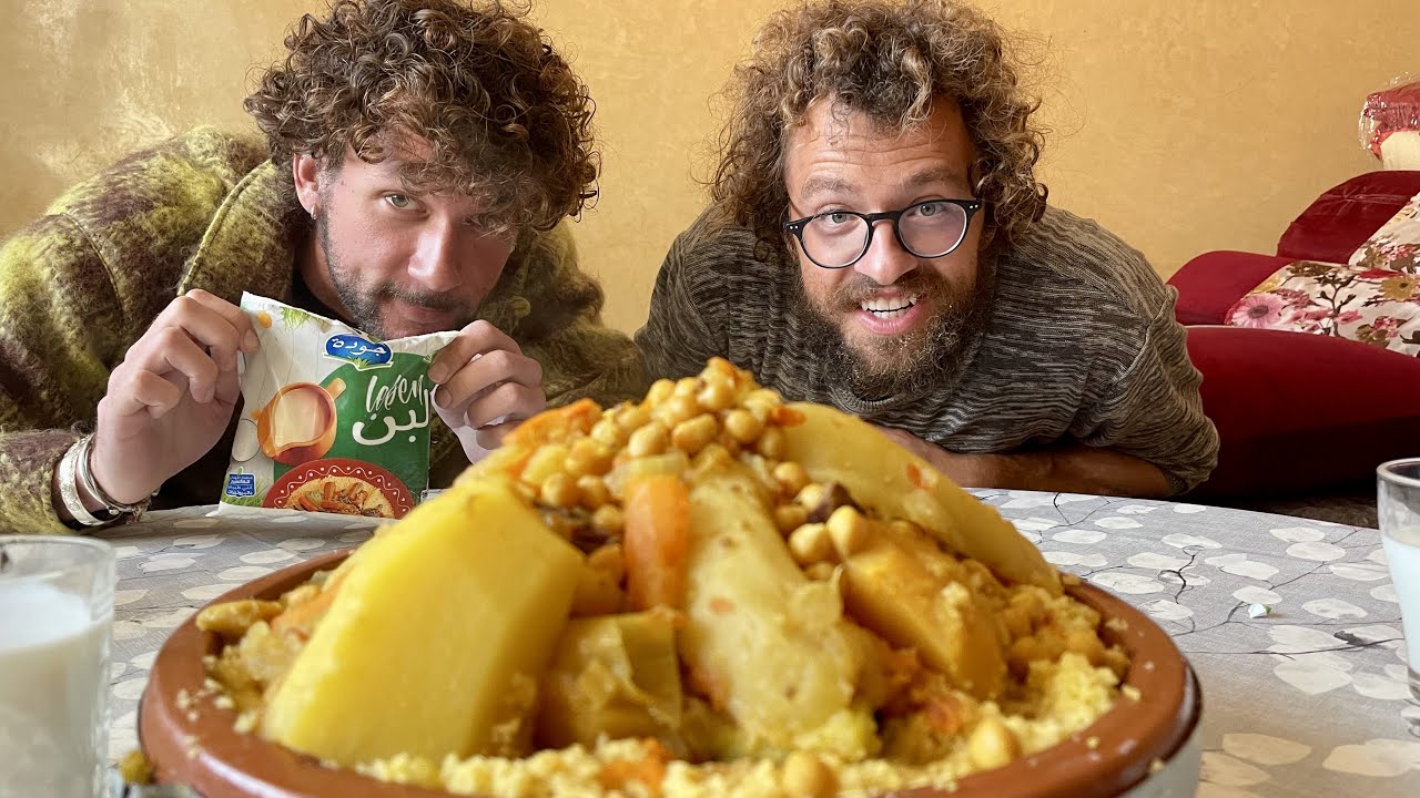 Cooking Moroccan Couscous For German Friend 🇲🇦 - YouTube