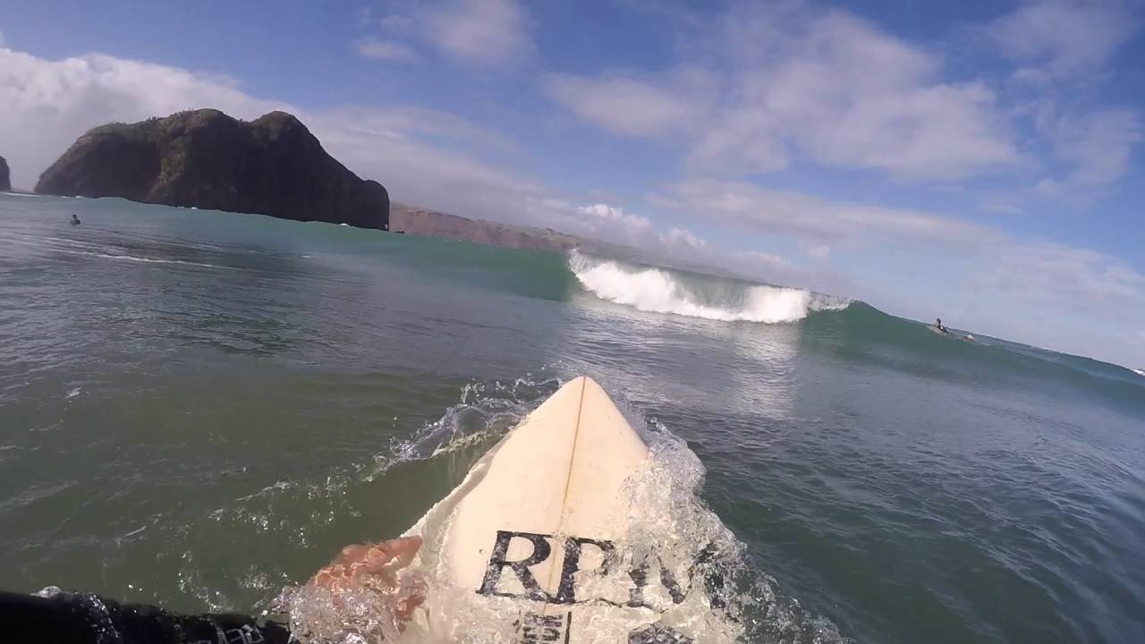 GoPro Surfing Barrels in Auckland Harbour - YouTube