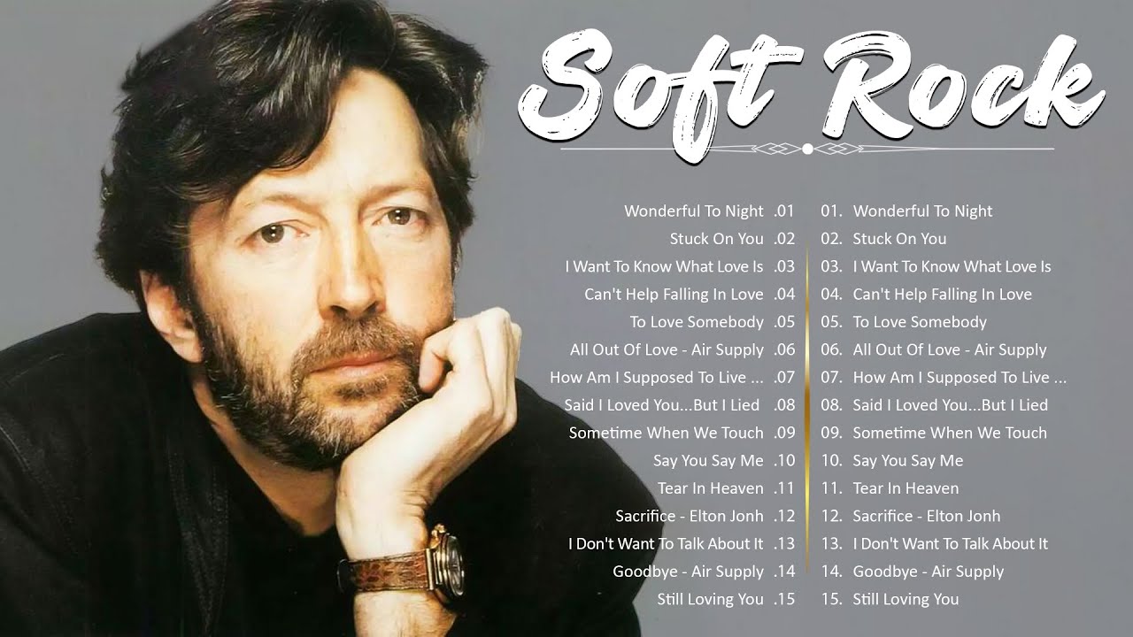 Soft Rock Ballads 70s 80s 90s - Eric Clapton, Bee Gees, Chicago, Rod ...