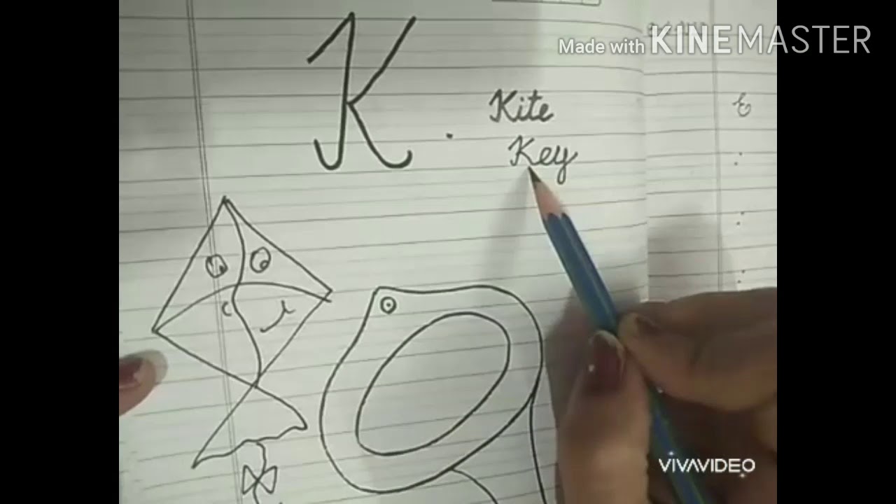 Let's learn how to write capital cursive 'K' - YouTube