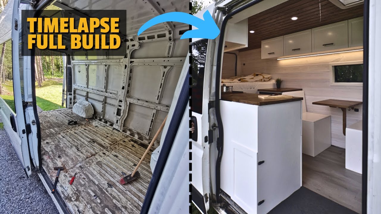 VAN CONVERSION | TIMELAPSE | FULL BUILD - YouTube