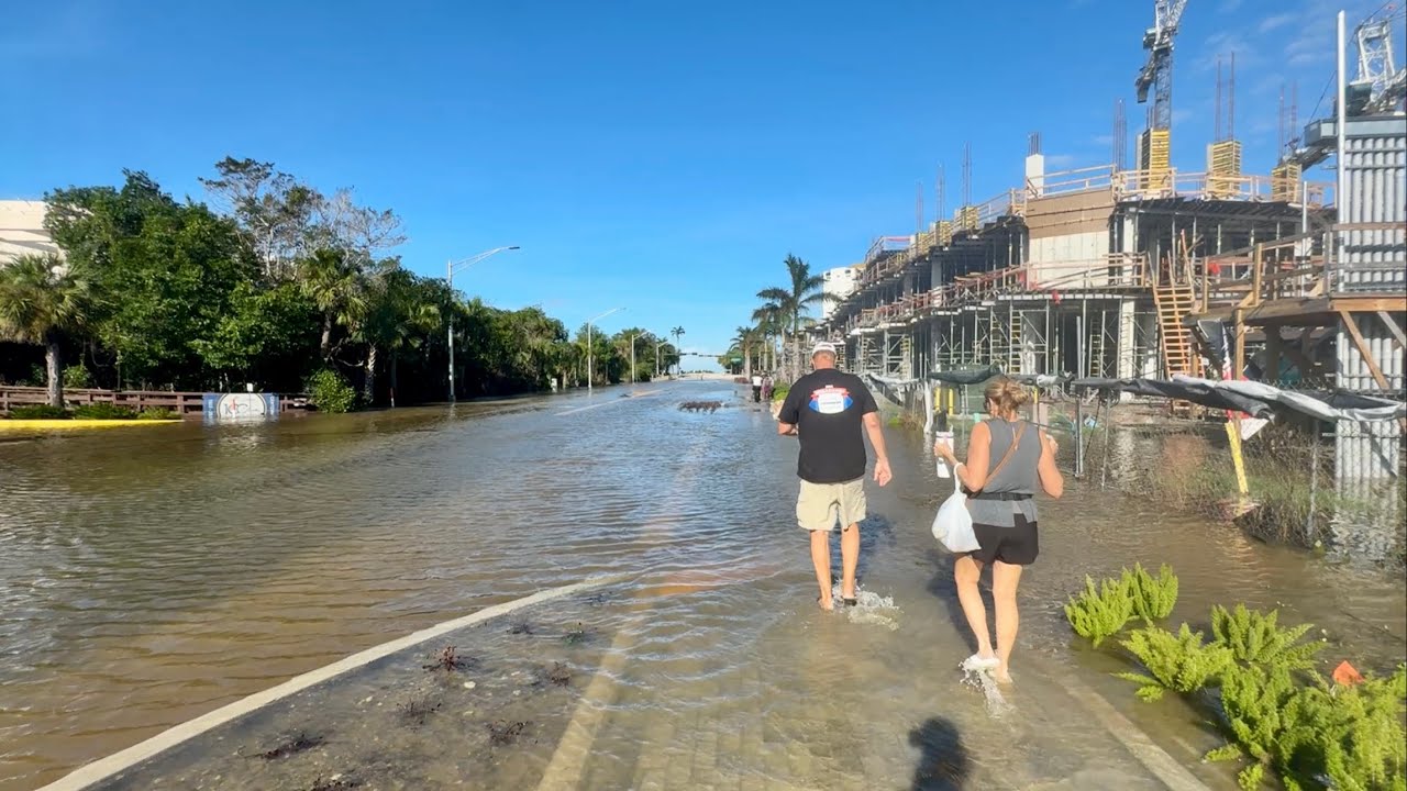 The West End of Vanderbilt Beach Rd. the Mornin After Hurricane Milton ...