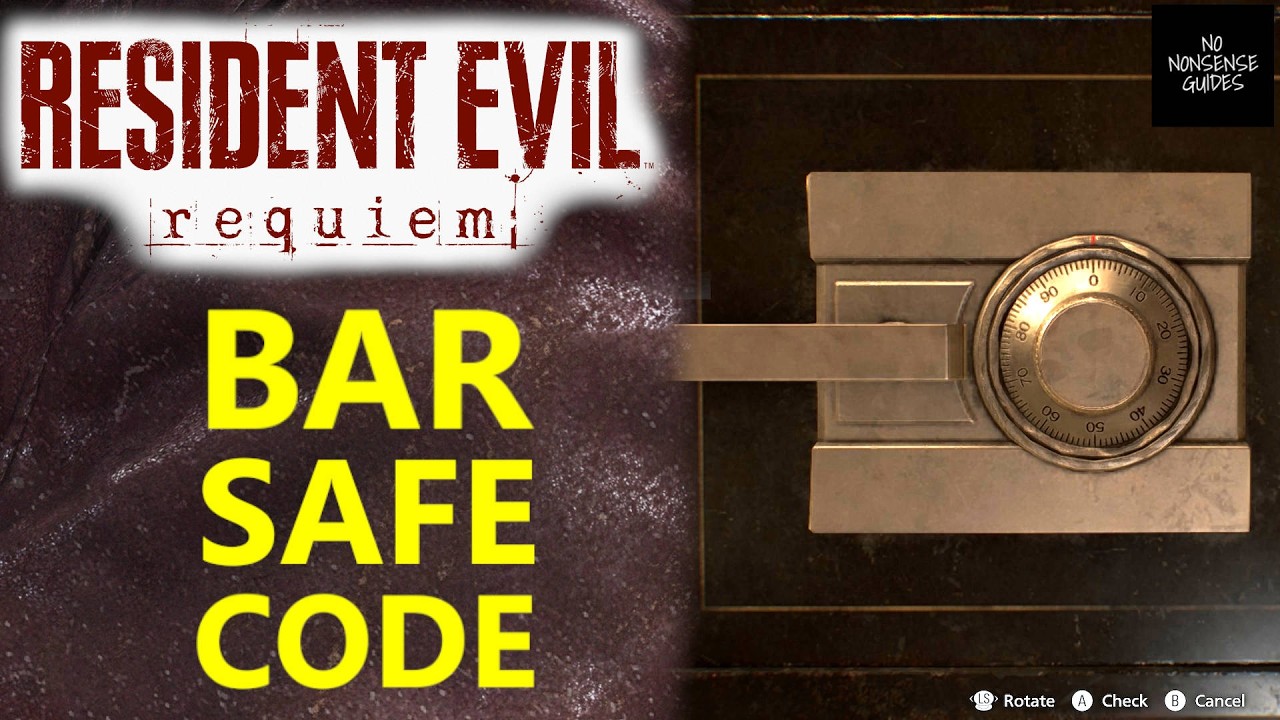 Resident Evil Requiem Bar & Lounge Safe Combination - RE9 Bar Safe Code ...