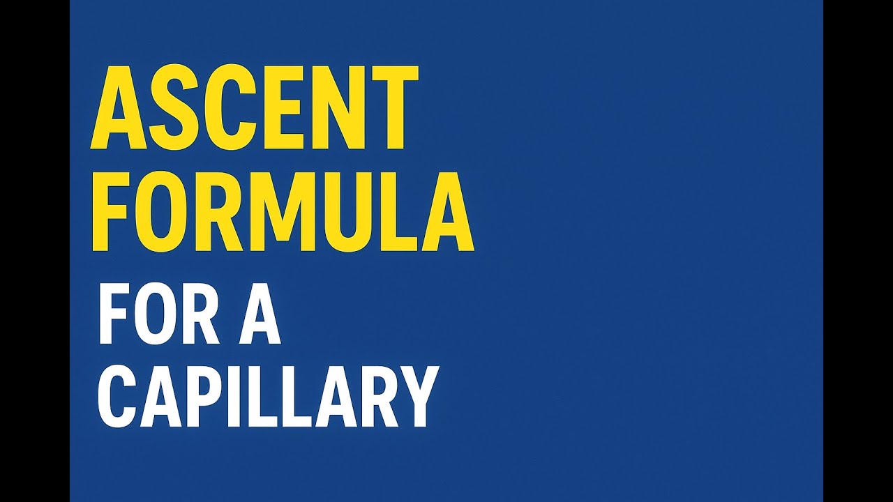 6 Ascent formula - YouTube