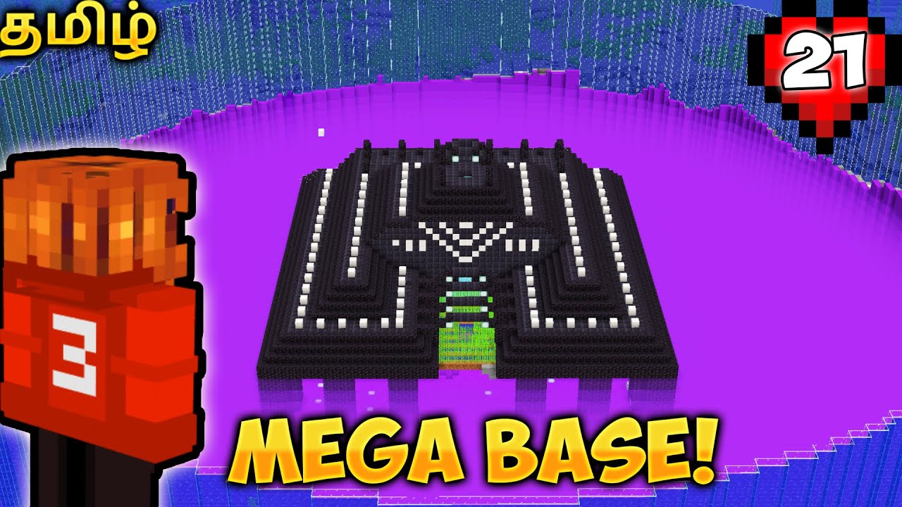 I Placed 120,000 Glass for Mega Base in Minecraft Tamil - YouTube