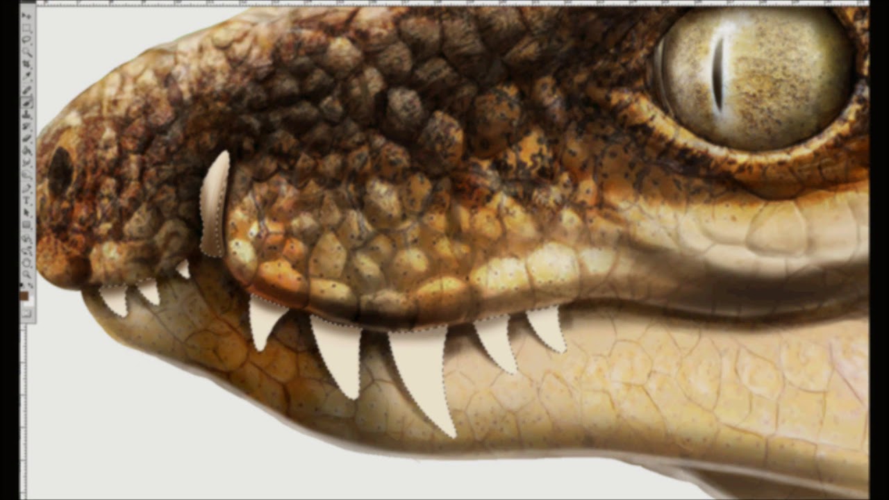 Painting a Sebecosuchia dog-like crocodile. By ICRA. - YouTube