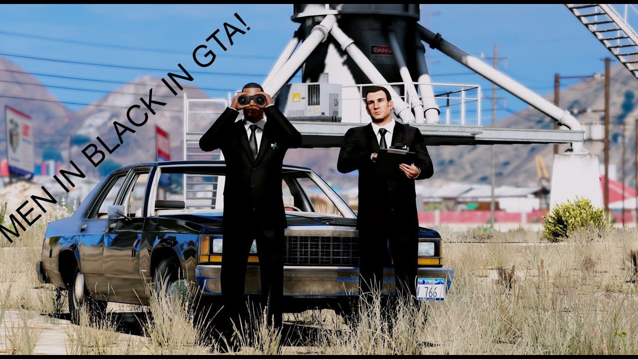 WE MET THE MEN IN BLACK IN GTA 5 ROLEPLAY! - YouTube