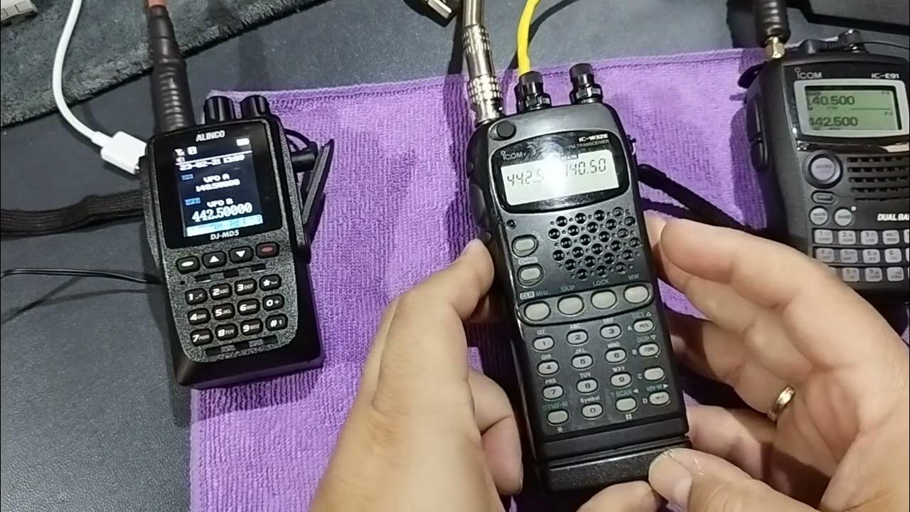 ICOM IC-W32E CROSS BAND REPEATER MODE ENABLE - YouTube