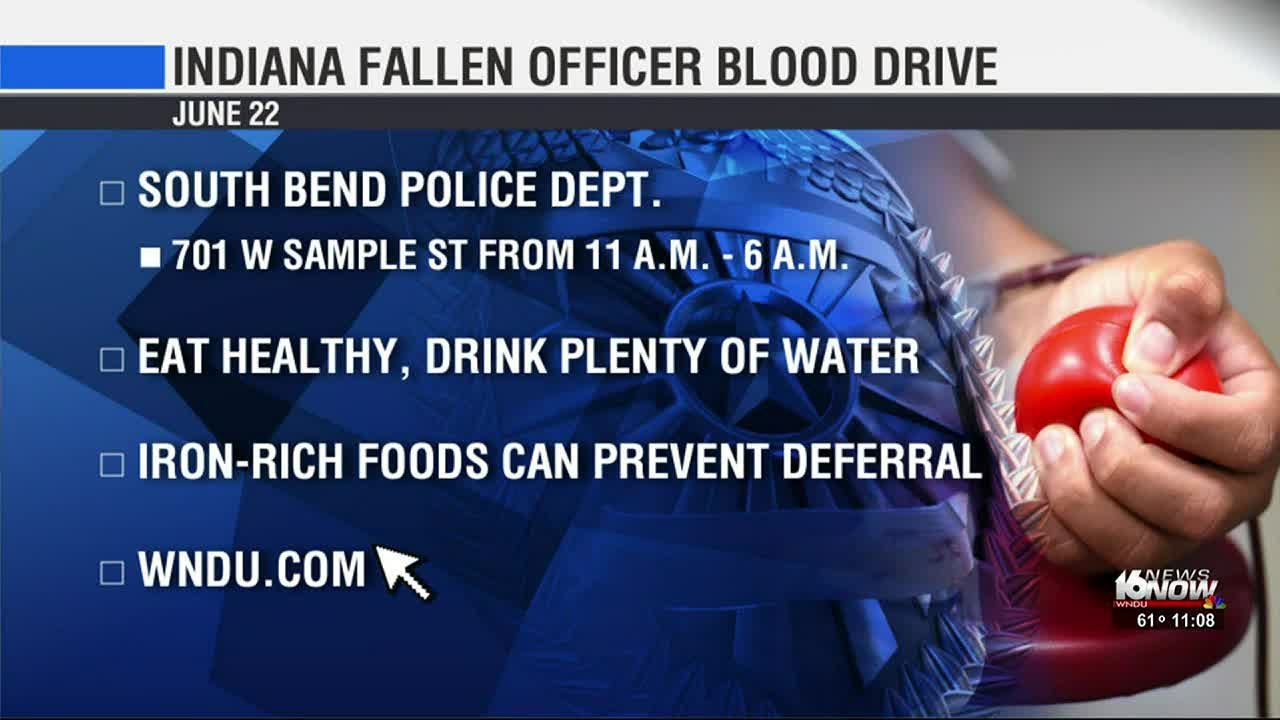 Indiana Fallen Officer Blood Drive seeking donations - YouTube