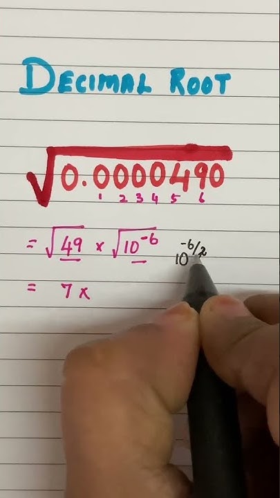 Simplification Decimal Root shorts #shorts #youtubeshorts - YouTube