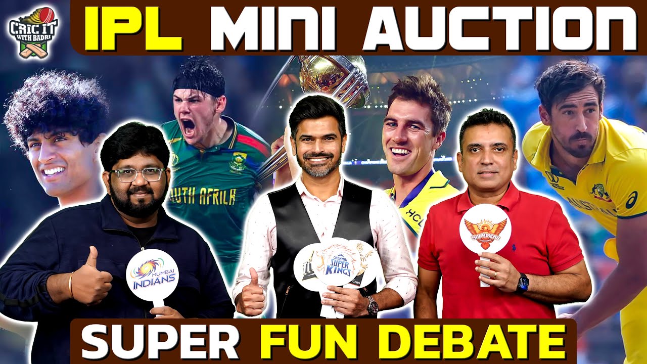 IPL Mini Auction - Super Fun Debate | Cric It with Badri - YouTube